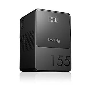 SmallRig V Mount Battery VB155, 10500mAh 155Wh 14.8V Support 65W PD USB-C Fast Charger, V-Mount Battery with D-TAP, USB-A, Dual DC Ports, OLED Screen for Camera, Camcorder, Video Light, Monitor - 3581