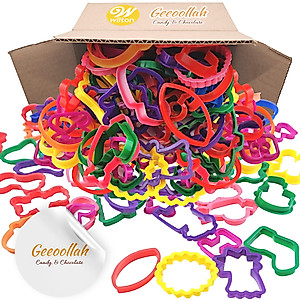 Wilton Cookie Cutters, Alphabet, Numbers, and Holiday 101-Piece Set Dough Cutters, Perfect Size Cookie Cutters for Baking