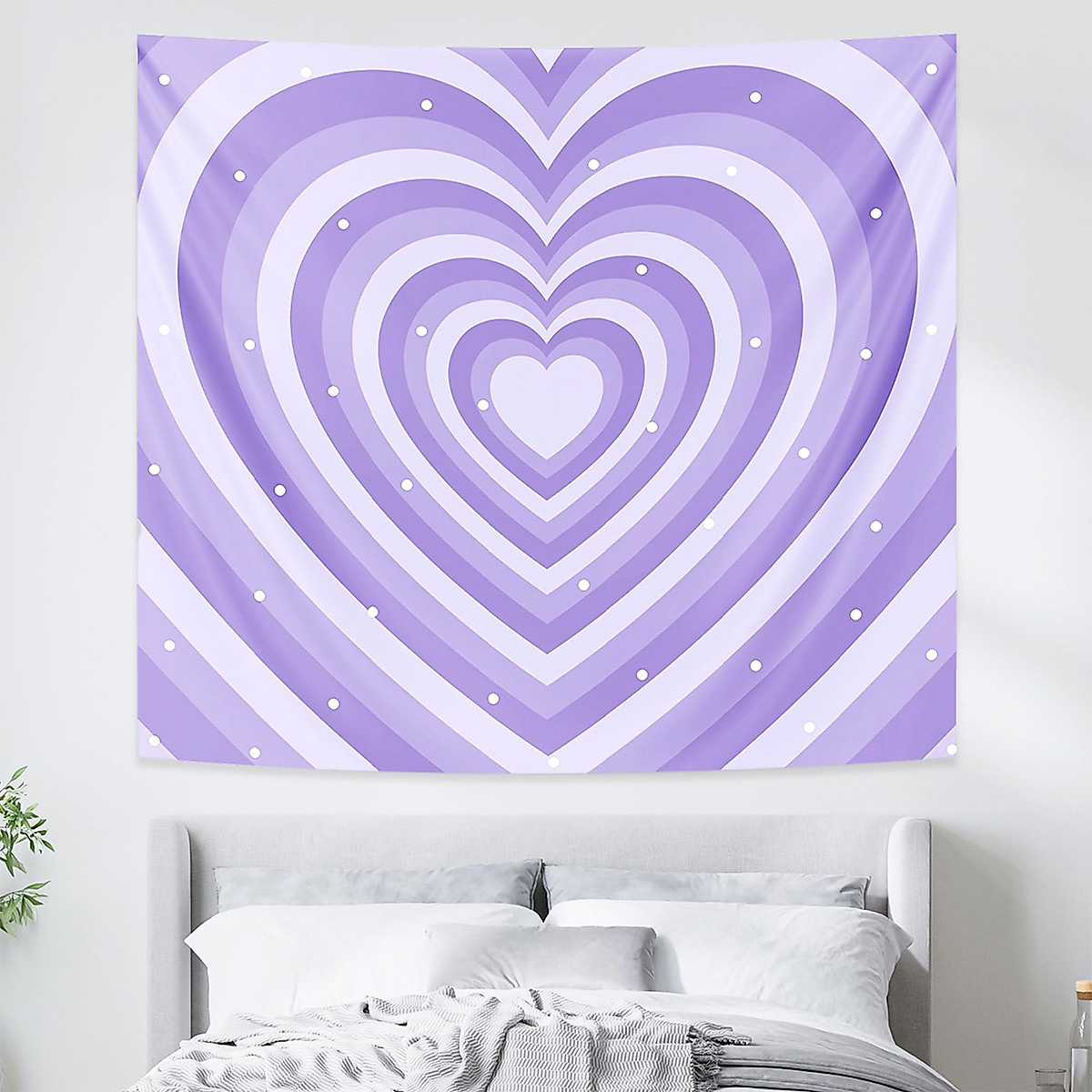 Pecfamly Purple Tapestry - Y2K Tapestry - Y2K Room Decor - Tapestry Y2K - Purple Room Decor - Tapestry Purple - 2000S Room Decor - Cute Tapestry for Bedroom - Y2K Bedroom Decor - Purple Wall Decor