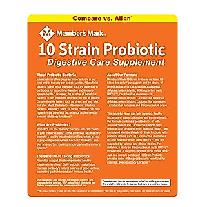 Members Mark 10 Strain Probiotic (84 Count) (2 Pack)