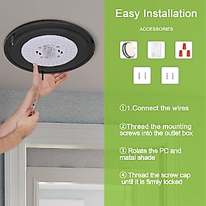 Yogaret 13 Inch LED Ceiling Light Fixture: 40W Flush Mount Ceiling Light 4000 Lumens Dimmable, 3000K/4000K/5000K Modern Ceiling Lamp for Bedroom Kitchen Bathroom Hallway Closet Laundry