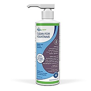Aquascape CLEAN Water Treatment for Fountains, Waterfalls, Container Water Gardens and Other Features with Standing Water, Promotes Clean and Clear Water Conditions, 8 ounce / 236-ml | 96077