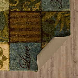 Mohawk Home Machine Washable Mat,Les Fleurs (2'6" x 4')