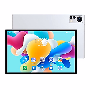 VINGVO Tablet PC, 10 Inch Tablet OctaCore Processor 5G WiFi Dual Band Call Support 100-240V (Grey)