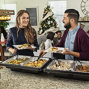 Sterno 70332 SpeedHeat Flameless Food Warming System Kits for Catering, Each Kit Fits Two Half Size Foil Pans (Set of 8 Kits)