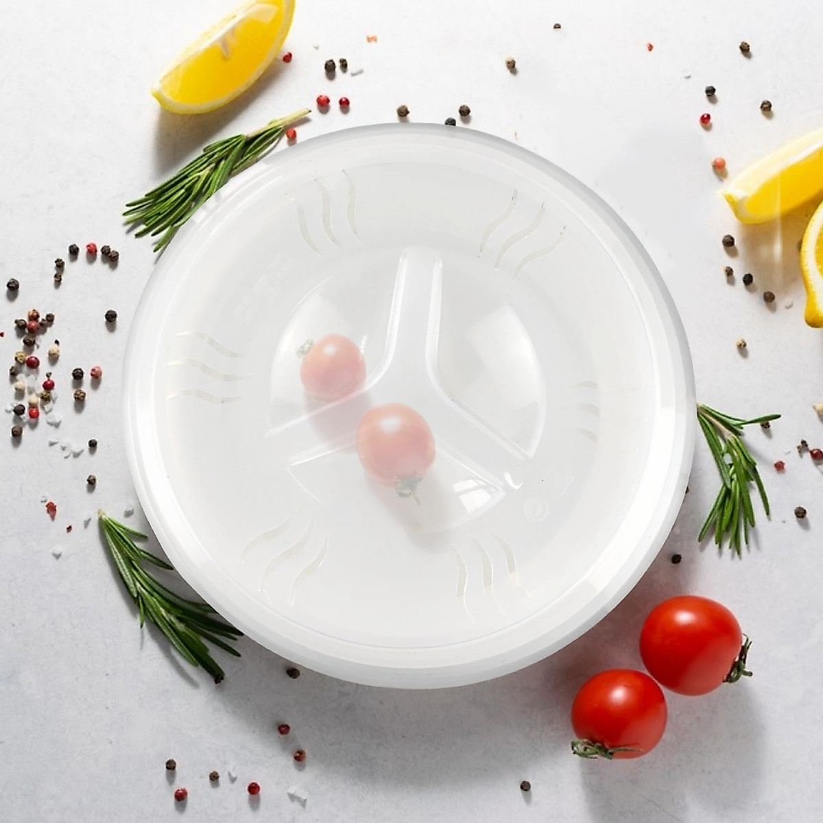 Large Microwave Splatter Cover for Food 11.8 inch,All Silicone Microwave Cover,Collapsible Microwave Food Cover BPA Free Non Toxic Microwave Plate Cover-White