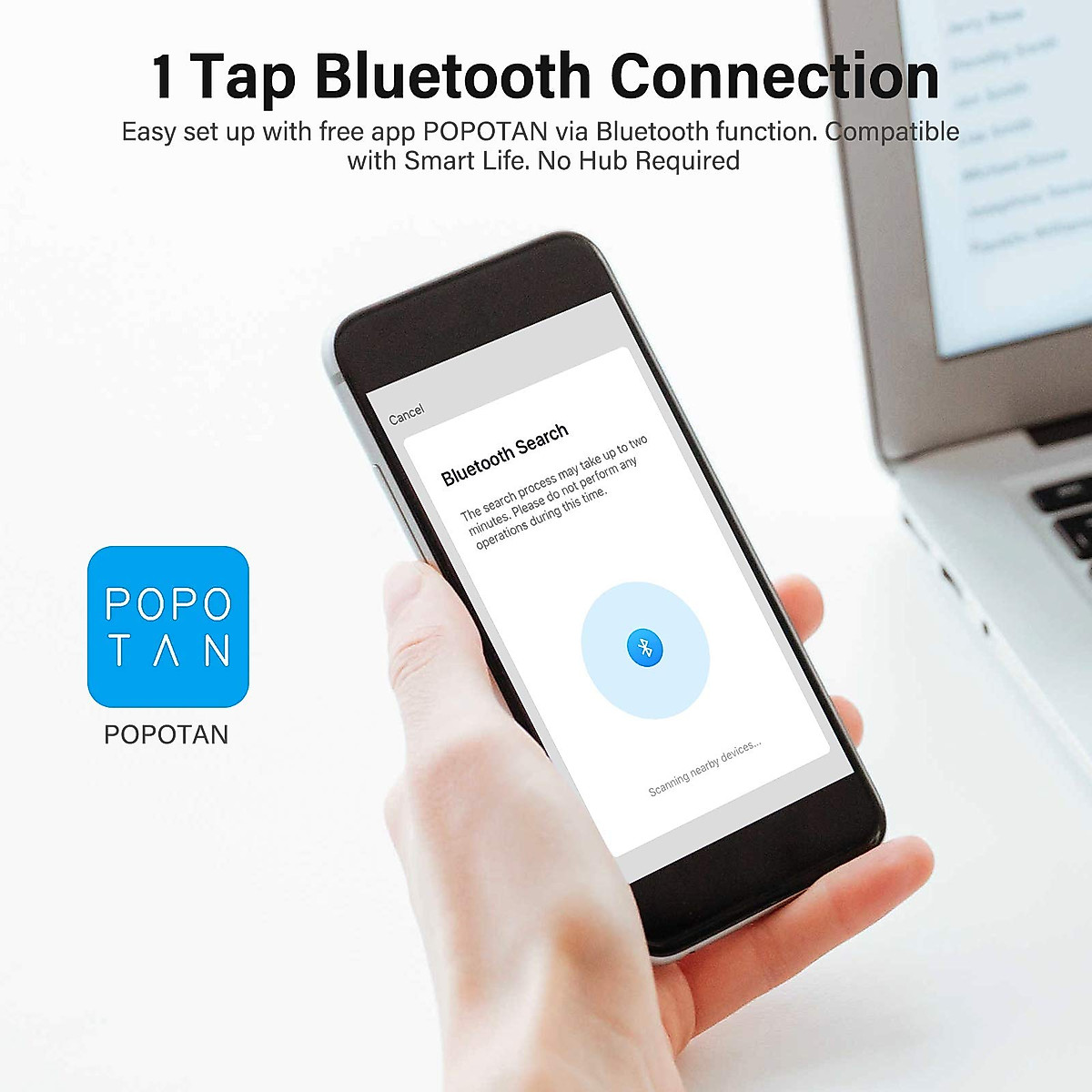 Aoycocr Bluetooth WiFi Smart Plug - Smart Outlets Work with Alexa, Google Home Assistant, Remote Control Plugs with Timer Function, ETL/FCC/Rohs Listed Socket