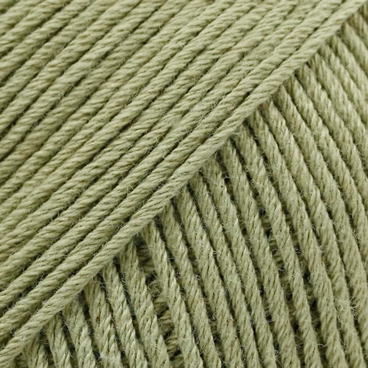 100% Egyptian Cotton Yarn for Knitting and Crocheting, Drops Safran, Sport Weight, 2 - Fine, 5 ply, 1.8 oz 175 Yards (60 Moss Green)