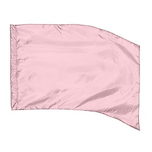 Light Pink Color Guard Flag, Curved Rectangle Solid Color Flag for Practice, Made of Easy to Clean Polyester Habutai