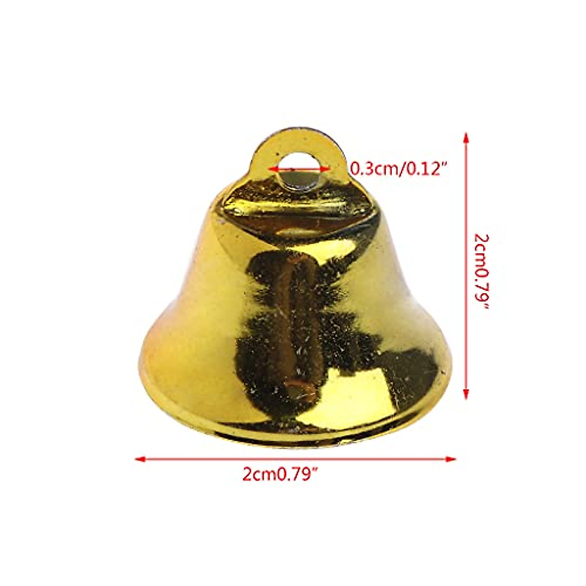 Dft 10PCS Multi-Color Pet Bird Bells Wind Chimes for Parrot Toy DIY Stainless Steel