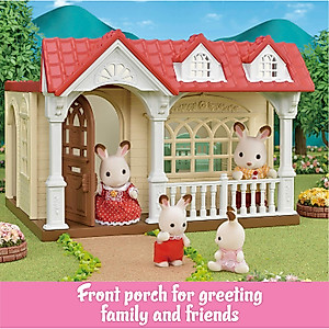 Calico Critters Sweet Raspberry Home Dollhouse Playset with Figure & Furniture Included