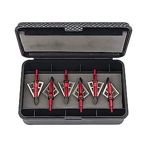 Allen Company Titan™ Broadhead Box & Caddy, Holds 6 Broadheads, Broadheads with Closed Width Up To 1-3/8 inches, Carbon Fiber
