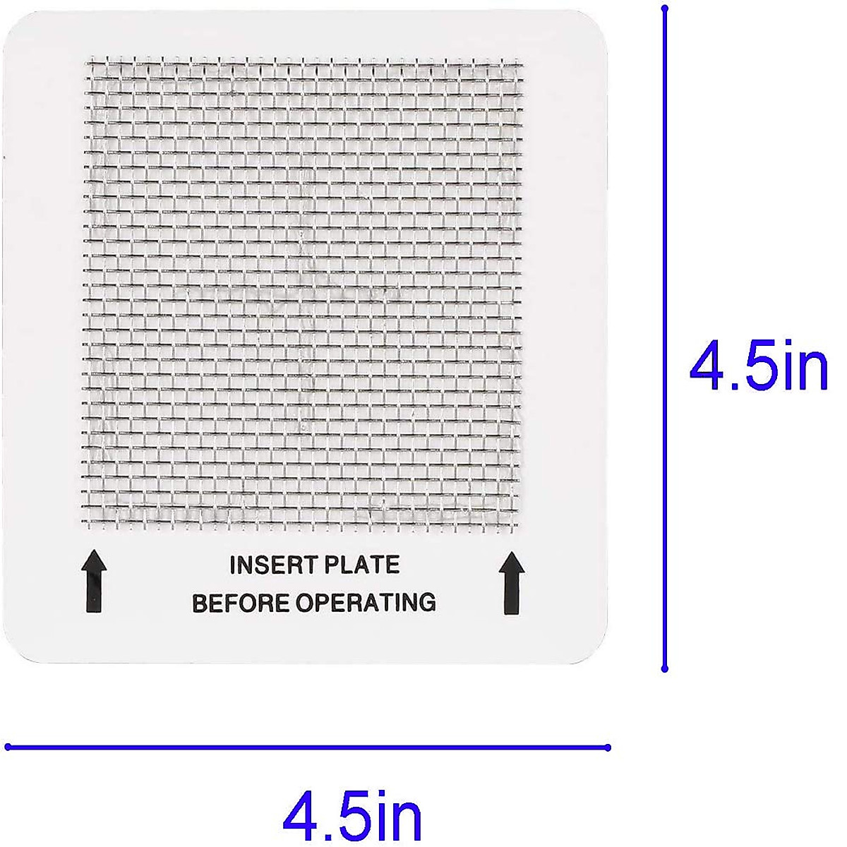 Ceramic Ozone Plates for Generic Ozone Generator，Washable Purification Air Purifier 4.5" x 4.5" Air Fresh Replacement Parts (2-PCS)