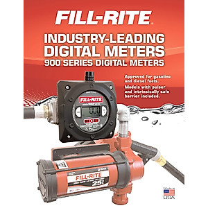 Fill-Rite 900CDP 1" 6-40 GPM(23-151 LPM) Digital Nutating Disc Fuel Transfer Meter with Pulse Output