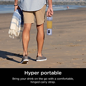 Ninja Blast Portable Blender, Cordless, 18oz. Vessel, Personal Blender For-Shakes and Smoothies, BPA Free, Leakproof-Lid and Sip Spout, USB-C Rechargeable, Dishwasher Safe, Tinted Lavender, BC151LD