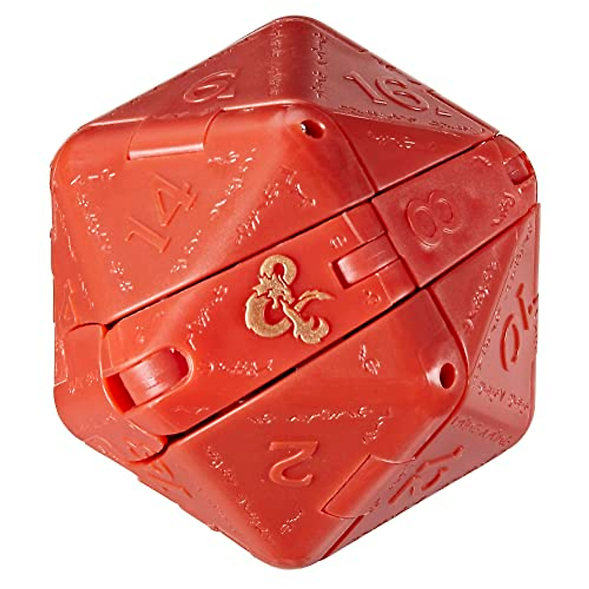 Dungeons & Dragons Honor Among Thieves D&D Dicelings Red Dragon Themberchaud Collectible, Monster Dice Converting Giant d20 Action Figures Role Playing Dice (F5211)