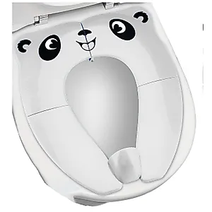RafaLife Bath Toys - [Upgrade Splash Guard - Stable] Portable Toilet Training Seat for Toddlers, Boys & Girls. Folding Travel Potty Seat. Extra Stable, Powerful and Safe, with Handy Carry Bag (White)