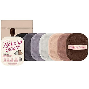 MakeUp Eraser, 7-Day Set, Erase All Makeup With Just Water, Including Waterproof Mascara, Eyeliner, Foundation, Lipstick, and More, Neutrals, 7 ct.