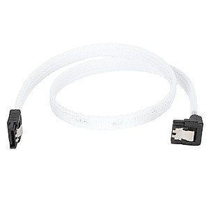 Cable, Dual‑Channel SAS Extension Compatible with II I 500MB/S Solid State Drive with Shrapnel for Solid‑State Disk for SPE(White (Elbow))