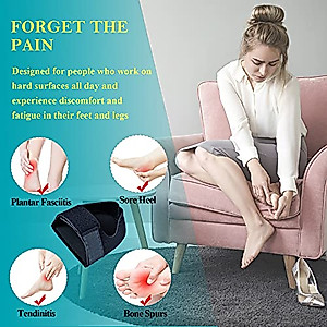 Plantar Fasciitis Heel Cups, Heel Cups for Heel Pain(4PCS), Heel Protectors for Plantar Fasciitis Relief, Adjustable Heel Pads for Heel Pain Relief, Achilles Tendinitis, Heel Spur (Black, L Size)