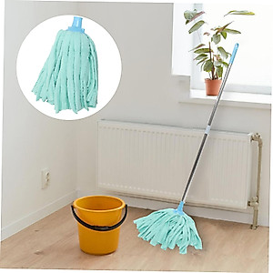 KOMBIUDA Vintage Mop Head Steam Mop Pad Practical Mop Head Reusable Mop Head Flip Mop Refill Commercial Mop Washable Mop Pad Floor Cleaner Mop Cotton Floor Cleaning Mop Head Cloth Green