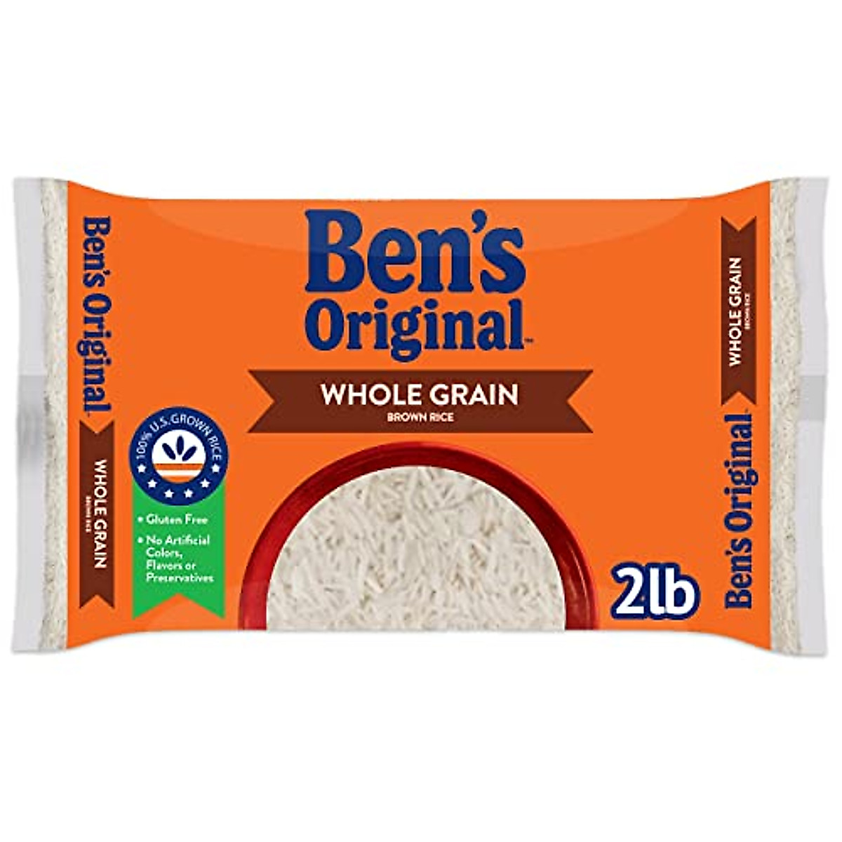 BEN'S ORIGINAL Whole Grain Brown Rice, 2 lb Bag