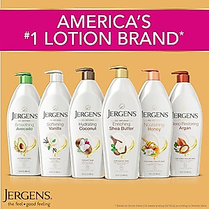Jergens Shea Butter Hand and Body Lotion, Deep Conditioning Moisturizer, 3X More Radiant Skin, with Pure Shea Butter, Dermatologist Tested, 26.5 Oz