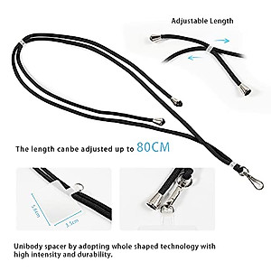 Shantime Infinix Hot 8 X650C Case + Universal Mobile Phone Lanyards, Neck/Crossbody Soft Strap Silicone TPU Cover Bumper Shell for Infinix Hot 8 Lite (6.52”)