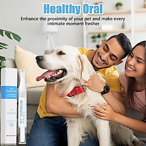 Pet Toothbrush Pen,Dog Teeth Cleaning Pen,Cat/Dog Tooth Whitening & Cleaning,Natural Plant Substance-Pet Teeth Repairing Kit,Dogs Cats Natural Plants Tartar Remover Tool （3PCS）