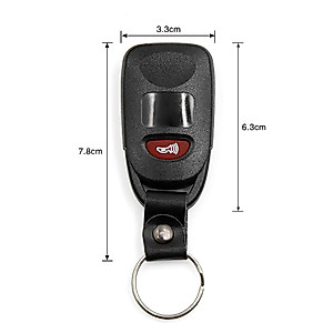 uxcell New 4 Buttons Key Fob Remote Control Case Shell Replacement OSLOKA423T for Hyundai Elantra 2007-2010 Sonata 2006-2011