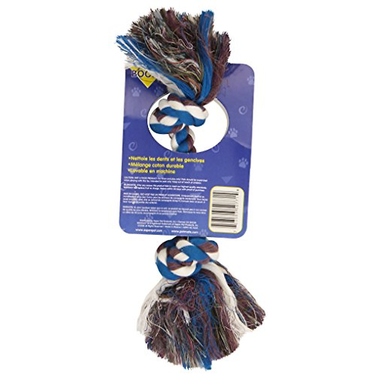 Petmate Booda Two Knot Rope Bone, Multicolored, Small