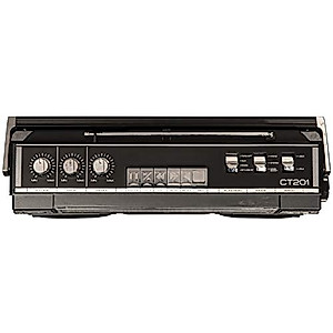 Crosley CT201A-BK Retro Bluetooth Boombox Cassette Player with AM/FM Radio and Bass Boost, Black