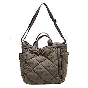 Tote Bag Large Handbag Shoulder Bag Cotton Down Hobo Bag Handbag Chic Crossbody Retro Bag