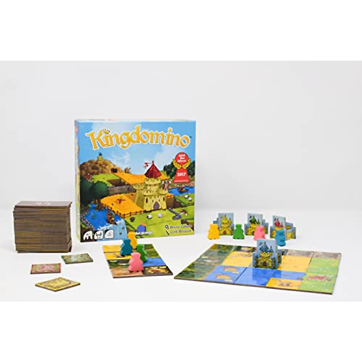 Blue Orange Games Kingdomino Award Winning Family Strategy Board Game, 4 players