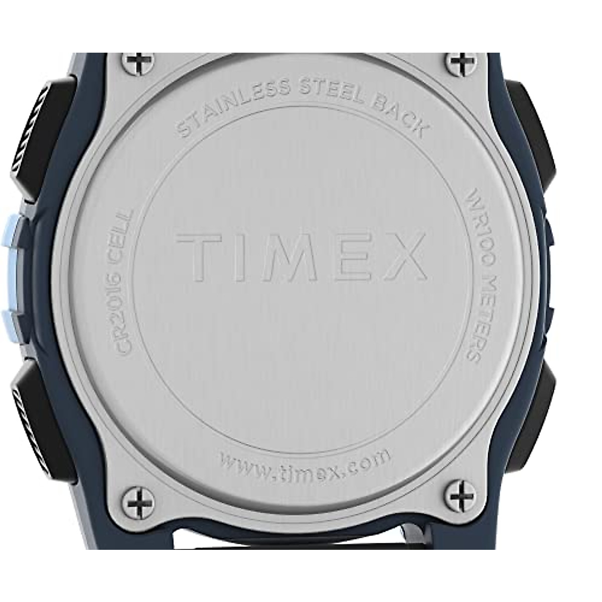 Timex Unisex Expedition CAT Midsize 33mm Watch - Black Strap Digital Dial Blue Case