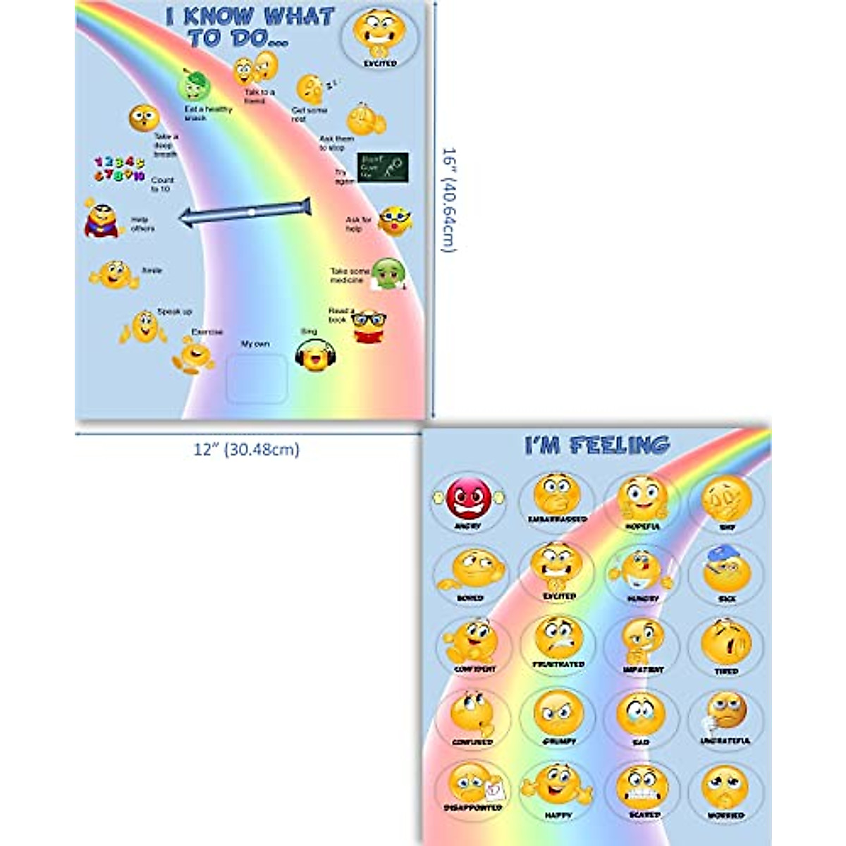 Thought-Spot I Know What to Do Feeling/Moods Products: Different Moods/Emotions; Autism; ADHD; Helps Kids Identify Feelings and Make Positive Choices (Moods/Feeling Poster)