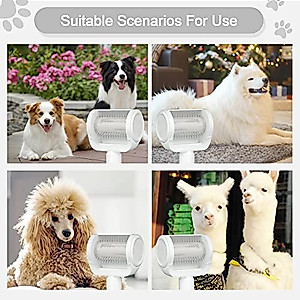 HOMREALM Electric Dog Brush For Long Haired Dogs Slicker Brush For Dogs Shedding High-Efficiency Pet Grooming Brush Easily Cleaning Eco-Friendly Portable Saves Time Energy my orders