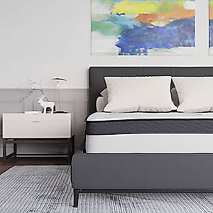 Flash Furniture Capri Comfortable Sleep 10" Hybrid Pocket Spring and Foam Mattress in a Box, Foam Pocket Spring Hybrid Mattress, Queen