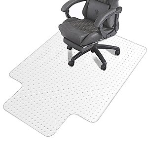 Dowinx Office Chair Mat for Carpet, Desk Chair Mat Protector for Carpeted Floors, Rolling Chair Plastic Mat for Pile, Computer Chair Clear Mat with Spikes for Work, Home, Gaming with Lip (36" x 48")