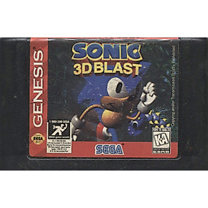 Sonic 3D Blast Vintage Sega Genesis Video Game Cartridge