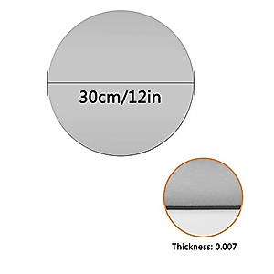 3 Pcs Silicone Microwave Mat, AIFUDA 11.8 Inch Round Non-Stick Microwave Turntable Pad, Oven Mat, Heat Resistant Pad, Pot Holder - Red, Black, Gray