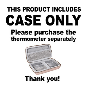 CaseSack Case for Thermometer Like Braun ThermoScan 7, 7+, 5 IRT6500, 3 Braun Digital Ear Thermometer, iHealth, MILDSIX, KDT, EasyEast, CandyCare, Health & Health, LAMIG, Hugum, GoodBaby
