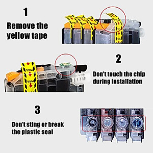 LC203 Compatible Ink Cartridge for Brother LC203XL LC201XL LC203 LC201 to use with MFC-J480DW MFC-J880DW MFC-J4420DW MFC-J680DW MFC-J885DW Printer (8 Cyan, 8 Magenta, 8 Yellow, 24 Pack)