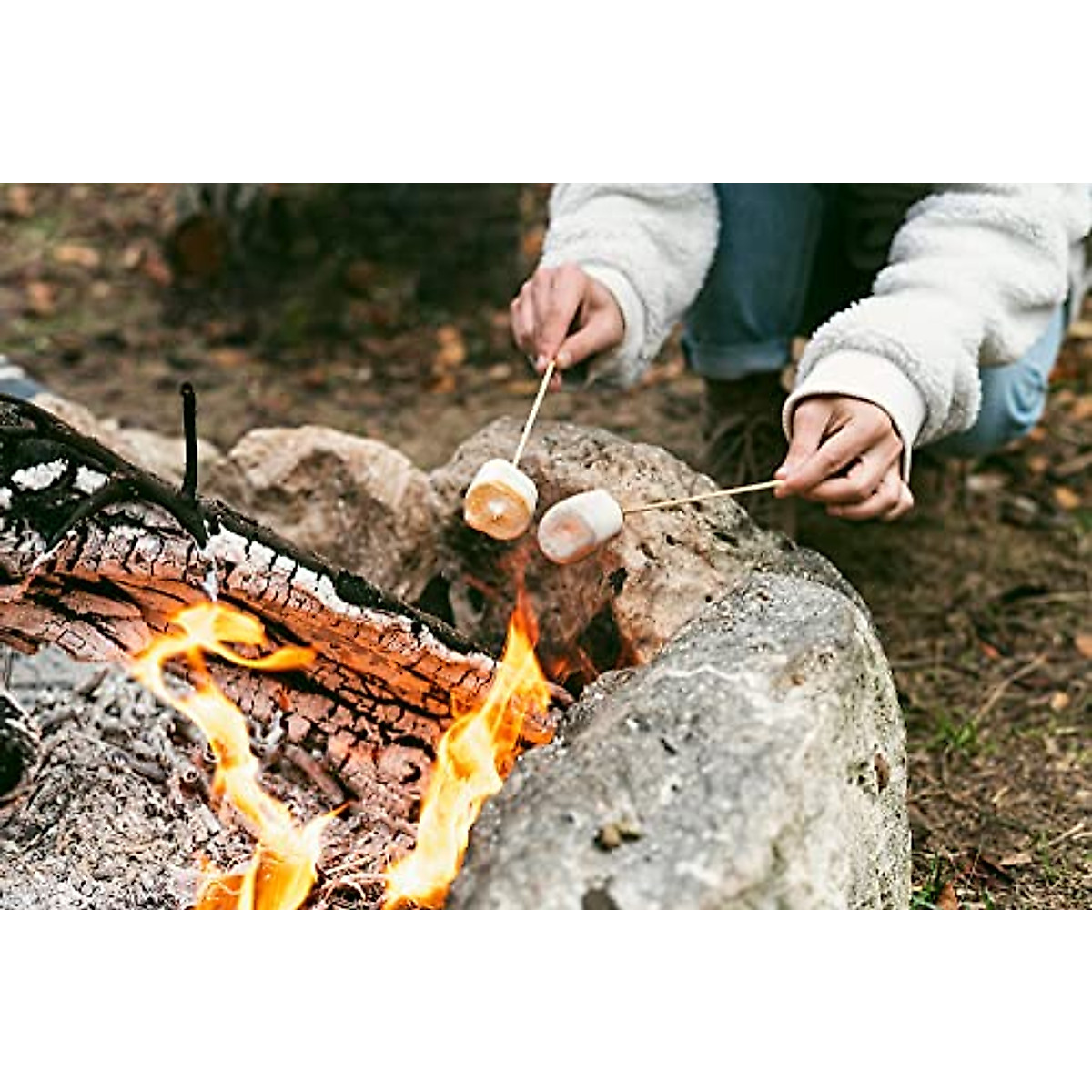 DecorRack 100 Natural Bamboo Skewer Sticks, Natural Wood Barbecue Skewers for Grilling, Kabob, Fruit, Appetizers, Cocktail, Brunch, Chocolate Fountain, BBQ Skewers, 12 inch (Pack of 100)