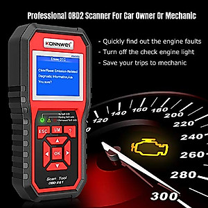 KONNWEI KW850 Professional OBD2 Scanner Auto Code Reader Diagnostic Check Engine Light Scan Tool for OBD II Cars After 1996(Original)