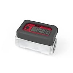 GPI 113255-1, 01A31GM Aluminum Turbine Fuel Flowmeter with Digital LCD Display, 3-30 GPM, 1-Inch FNPT Inlet/Outlet, 0.75-Inch Reducer Bushings, ±5% Accuracy