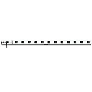 Tripp Lite 12 Outlet Bench & Cabinet Power Strip, 36 in. Length, 15ft Cord with 5-15P Plug (PS3612),Black