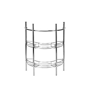 Croydex Mild Steel Pedestal Storage Unit with Shelves and Towel Rail