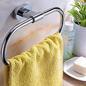 AFLHYJK All Copper Towel Rack-Bathroom Hardware Accessory Hand Towel,Wall Mounted,Oval Pedestal