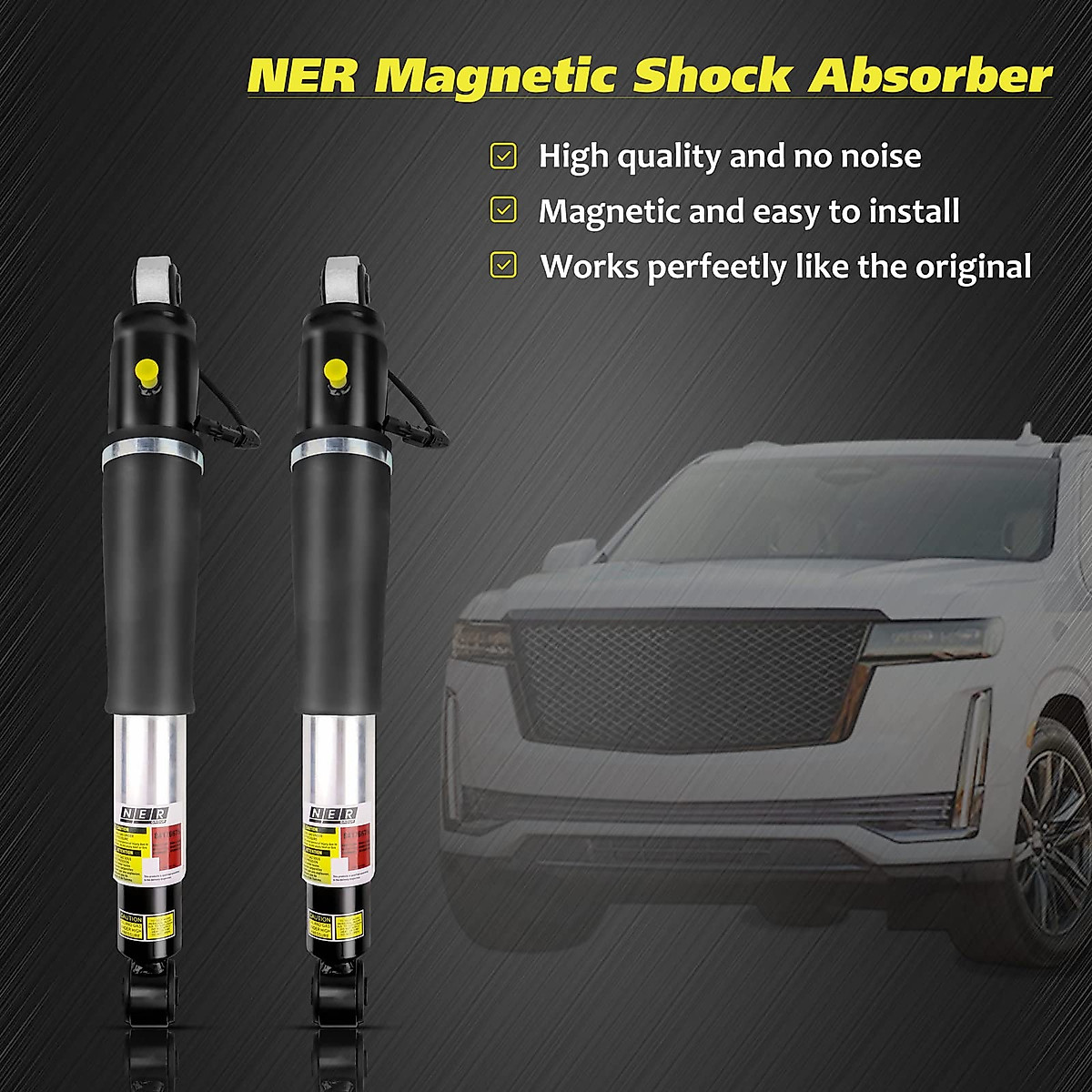 84176675 Rear Air Shocks lift Struts Absorber electronic with magnetic ride compatible for 2015-2021 Chevrolet Tahoe Suburban ltz Cadillac Escalade ESV GMC Yukon XL 23151122 23267007 23290661